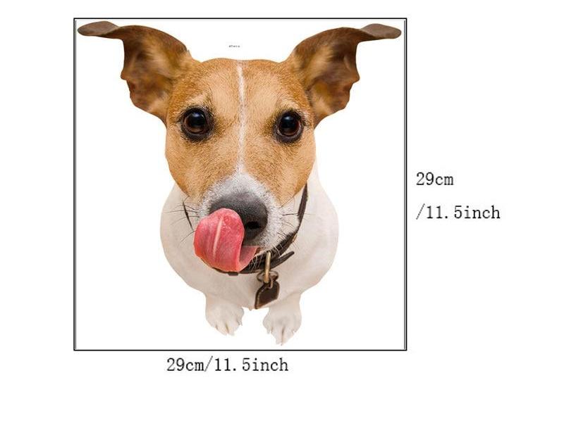 3D Dog Wall Decal – Straight Up Fun